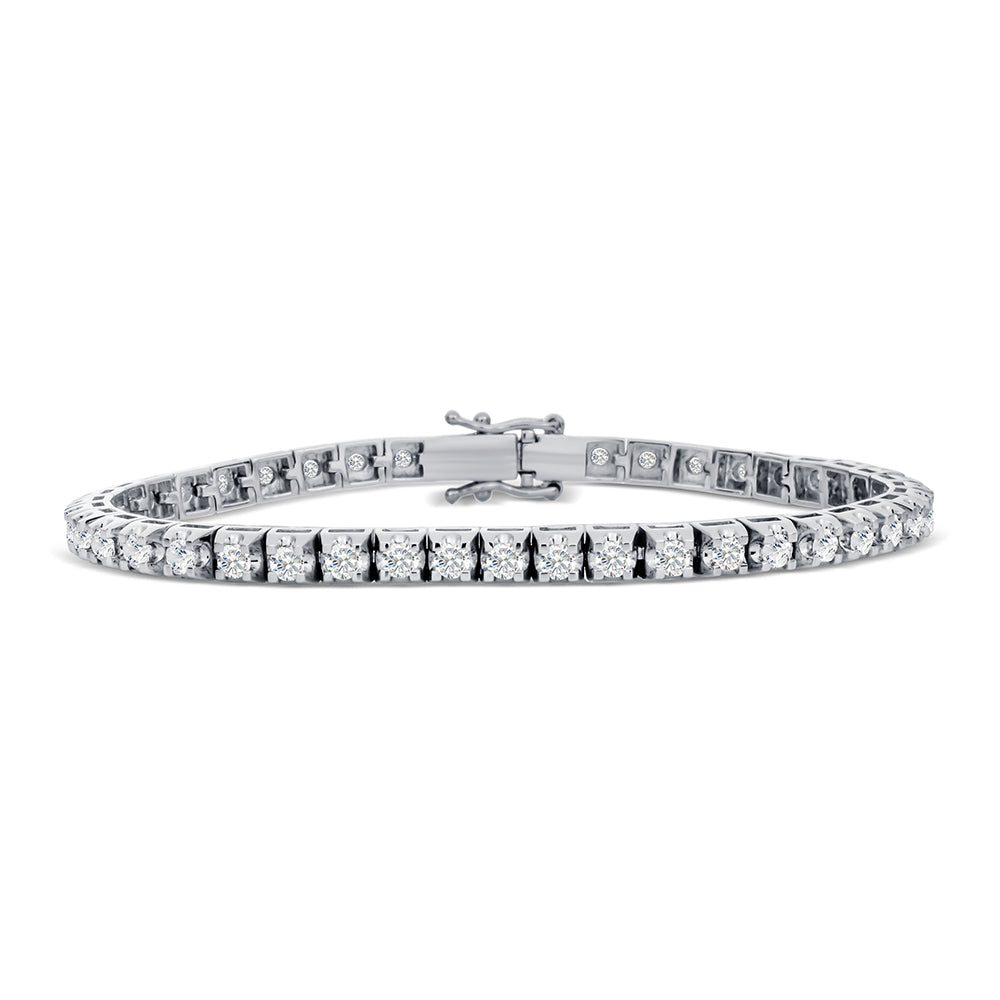 Tennis Bracelet 3ct, White Gold – Watsons Jewellers