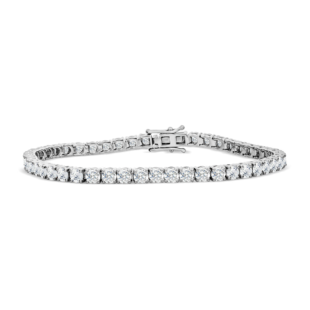 Lab Grown Diamond Tennis Bracelet 7ct - White Gold – Watsons Jewellers