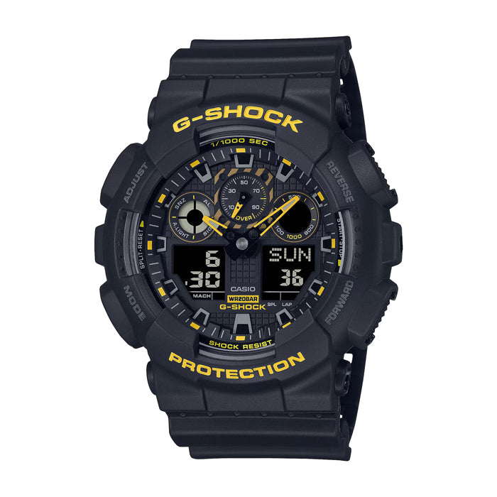 G-Shock Duo Chrono Caution Yellow Watch - GA100CY-1A – Watsons Jewellers