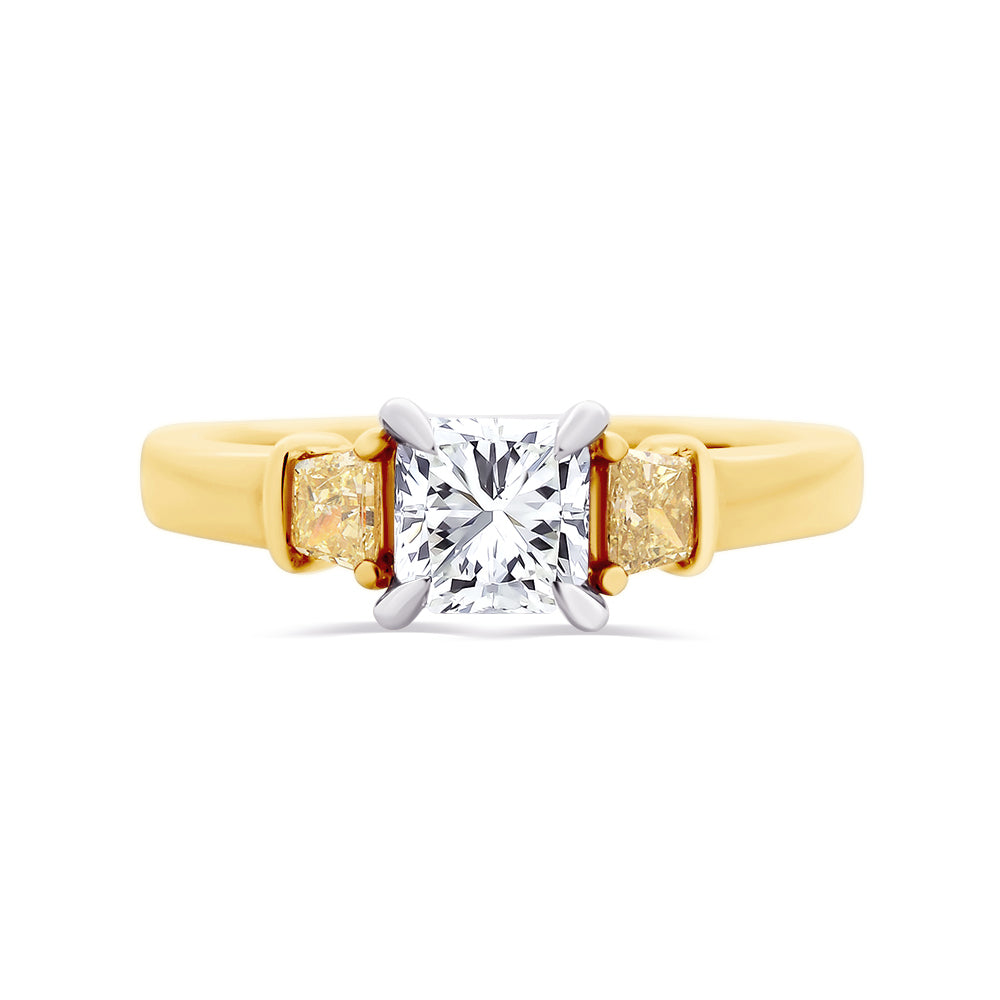 Yellow And White Diamond Ring – Watsons Jewellers